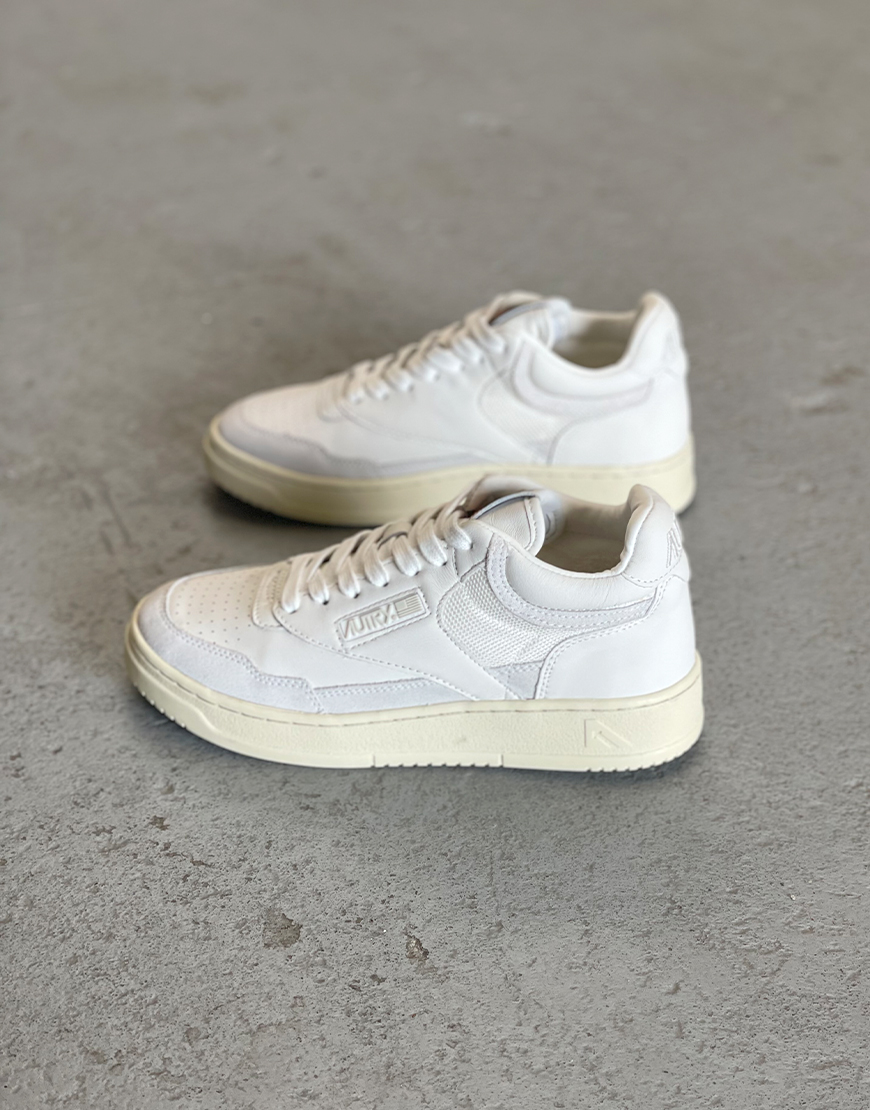 Autry Open mid sneaker leather white | De nieuwste style secrets