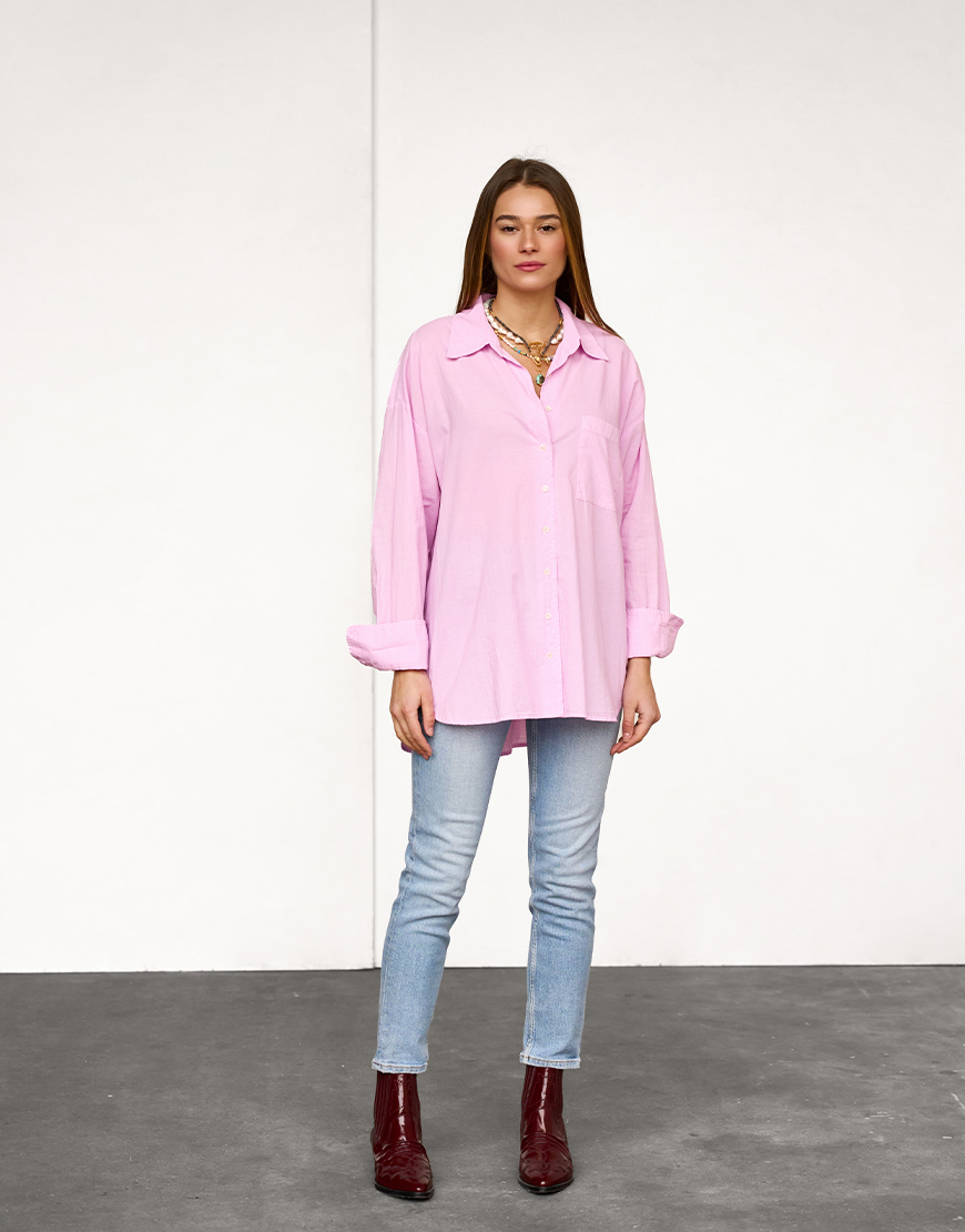 Xirena Sydney blouse lilac veil | De nieuwste style secrets