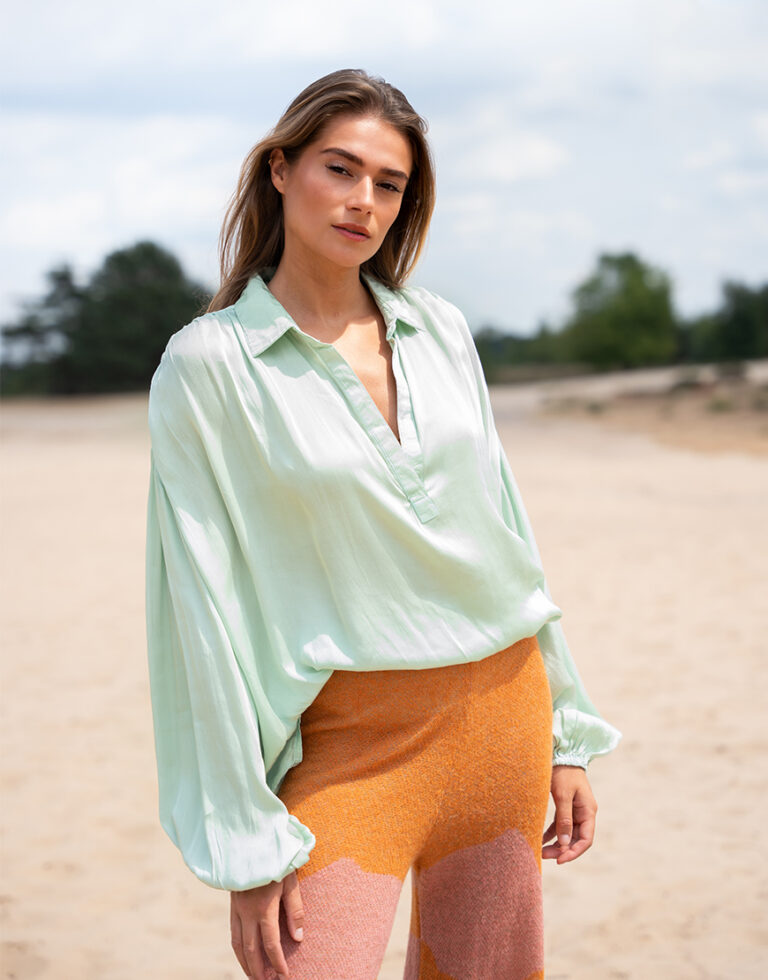 Sacks livia emb blouse olive - Keep it secret store