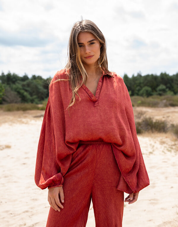 Sacks livia emb blouse olive - Keep it secret store