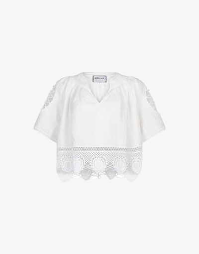 Berenice Valenci gilet yellow stripes | De nieuwste style secrets